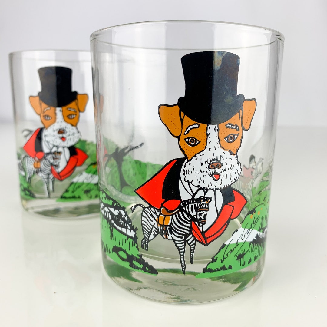 Vintage Gant Gaither Zoophisticates Fox Hunt Handpainted Signed High ...