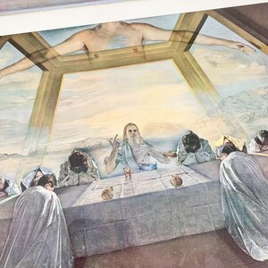 Vintage Salvador Dali Sacrament of the Last Supper Art Print Framed ...