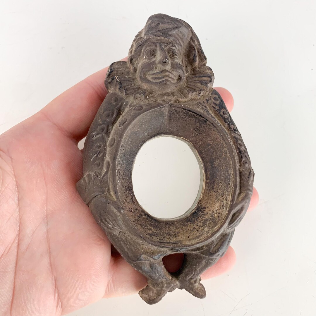 Vintage Gargoyles NYC Studio Mini Mirror Fantasy Plaster Cast Jester ...