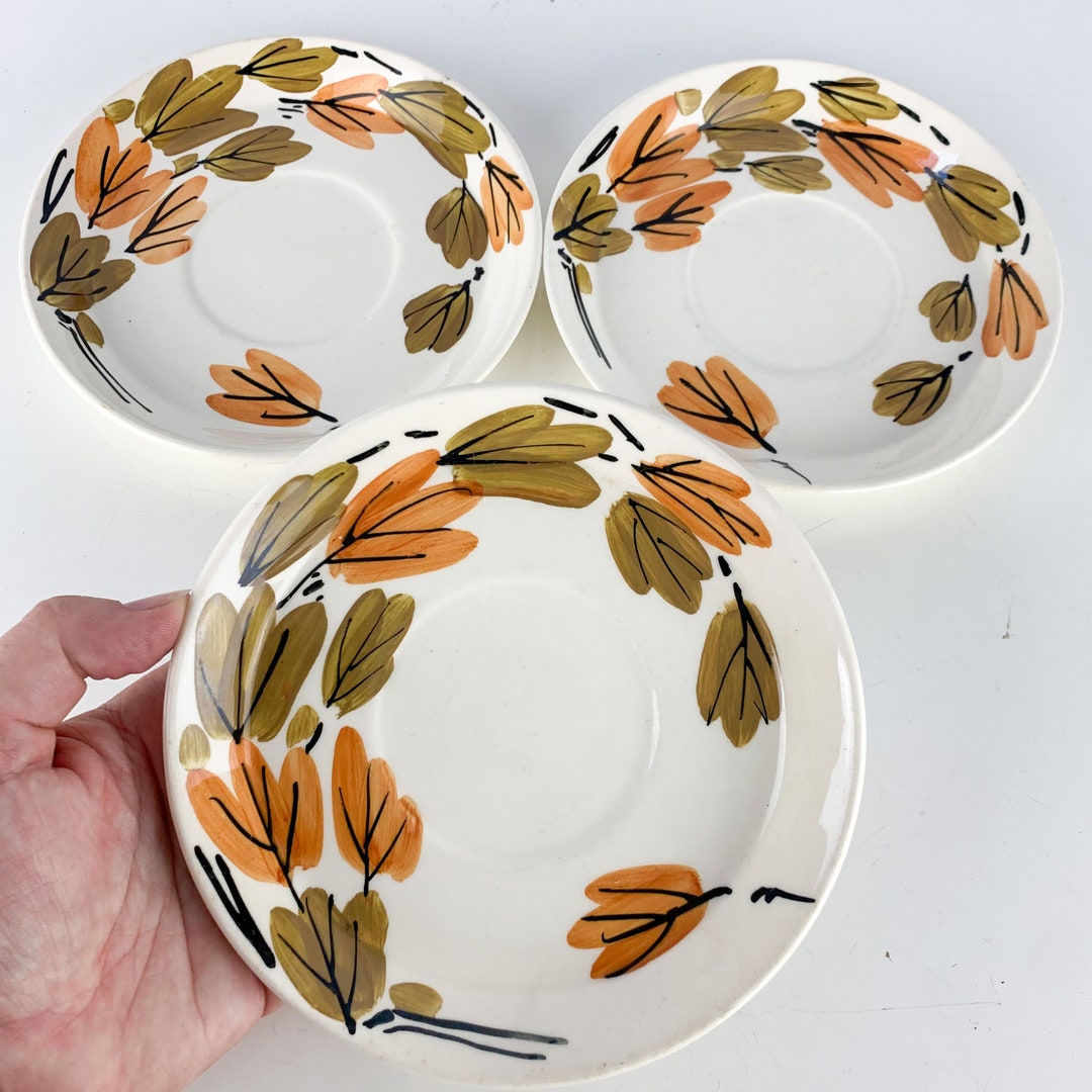 Rare Set 3 Vintage Vera Neumann Island Worcester Jamaica Saucer Hand ...