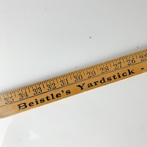 Rare Vintage Beistle Advertising Wooden Yardstick Ruler Halloween ...