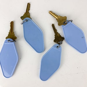 Lot of 4 Vintage Blue Hotel Room Key and Plastic FOB Hollywood Vegas ...