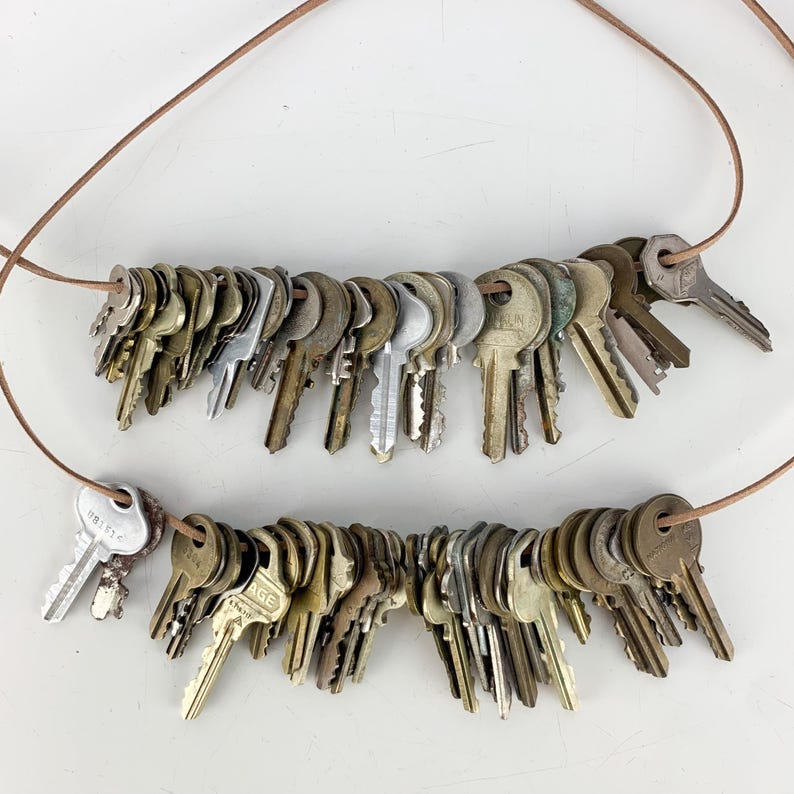 Lot of 77 Vintage Keys National Franklin Skeleton Farmhouse Industrial ...