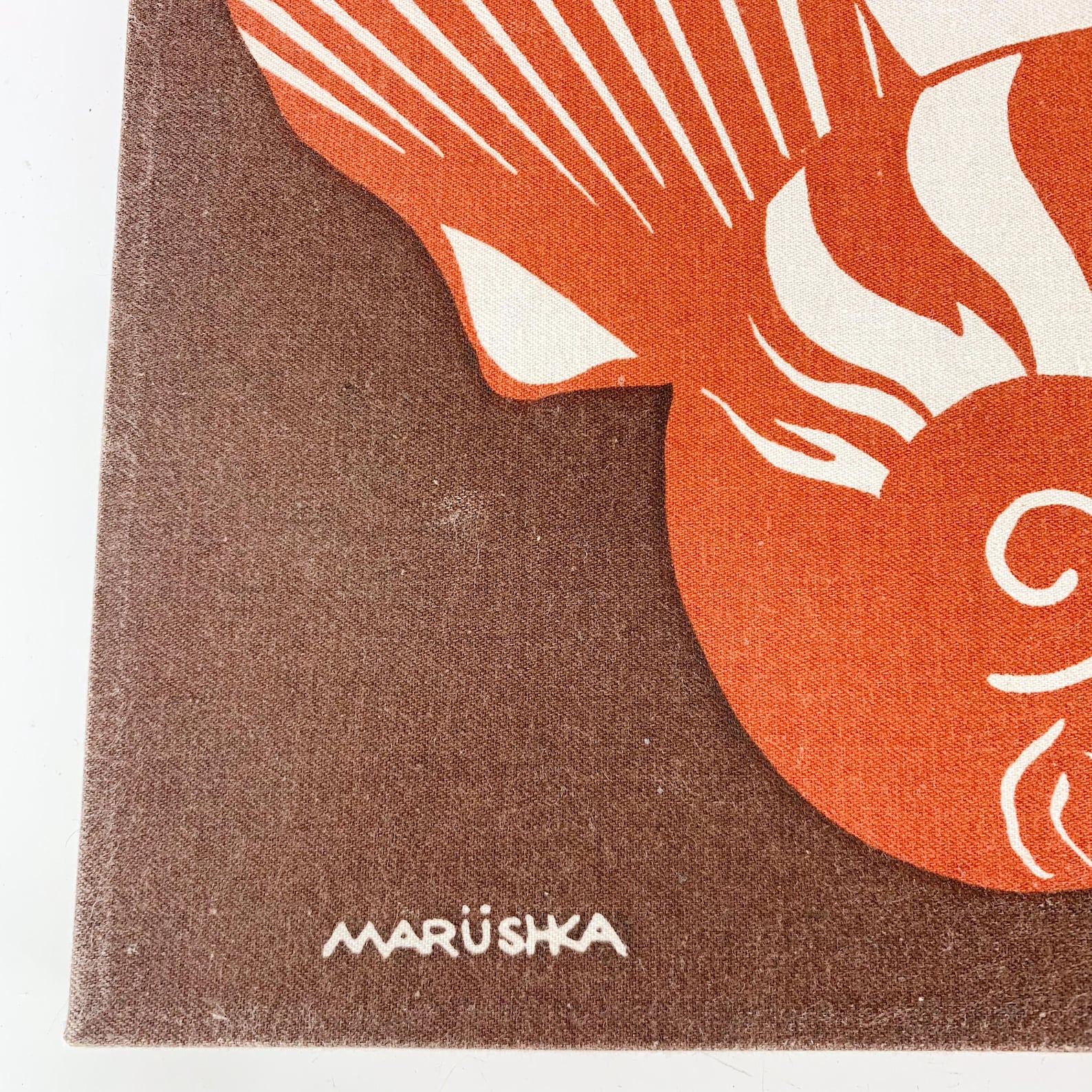 Vintage MCM Marushka Screen Print Fabric Art Sea Shells Nautical ...