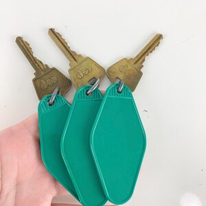 Lot of 3 Vintage Green Hotel Room Key and Plastic FOB Hollywood Vegas ...