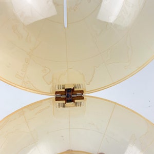 Vintage Lucite Acrylic Planet Earth Globe Hinged Bank Mid Century ...