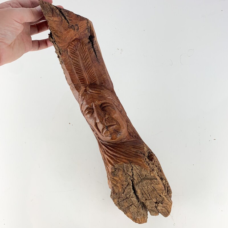 Indian Chief Wood Carving - Etsy
