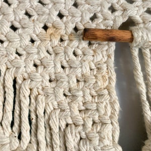 Large Vintage 70s Wall Hanging Art Weaving Tapestry Macrame Hippie Ooak ...