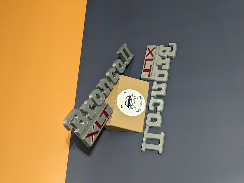 1984-1988 Bronco Ii XLT Emblem - Two Color - 3D Printed - Project Howe ...