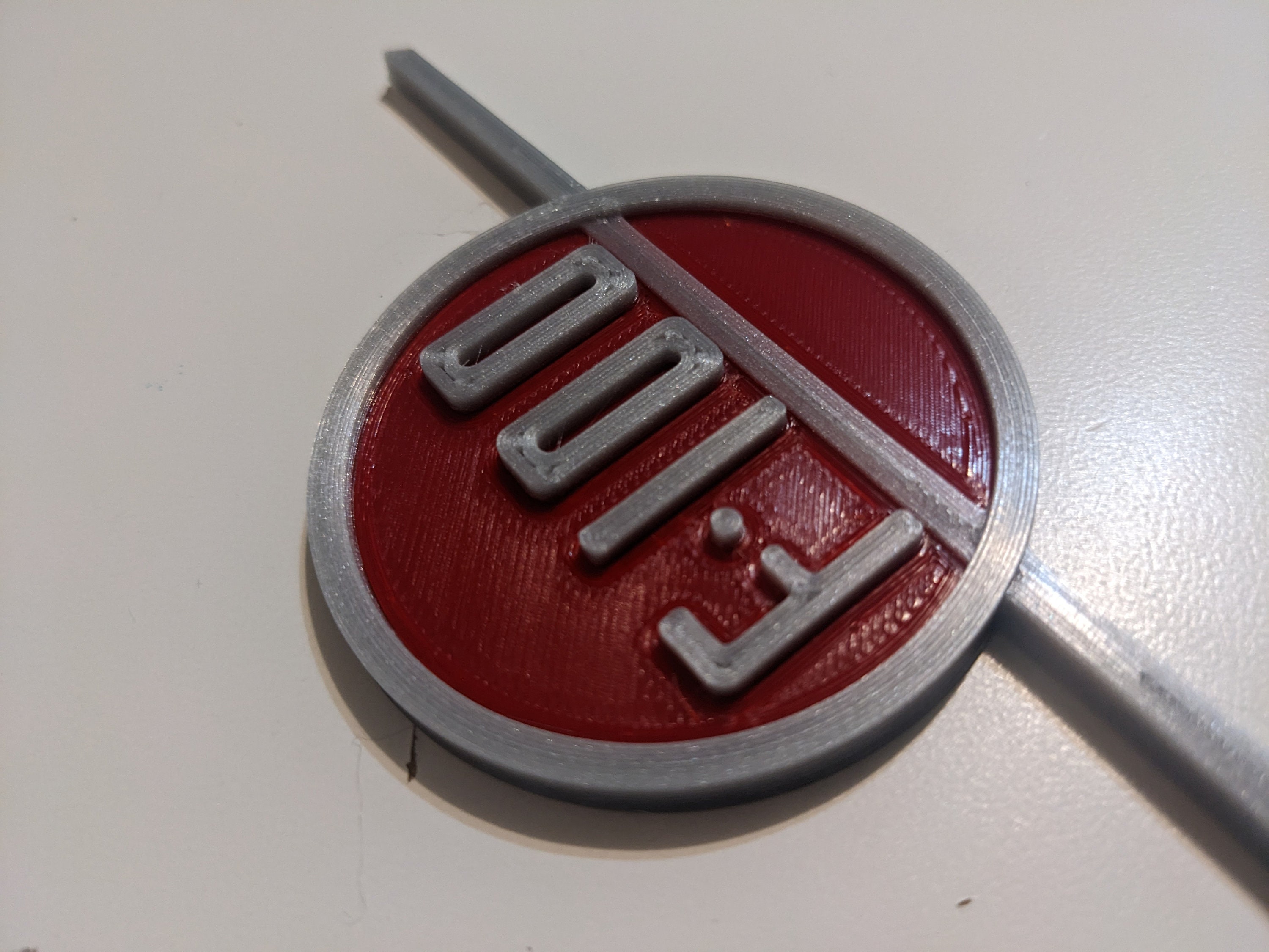 1955 Ford F100 Hood Emblem Silver and Red 3D Printed Project Howe - Etsy
