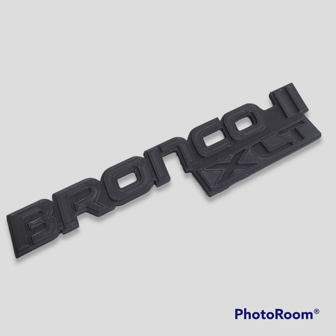 1989-1990 Bronco Ii XLT Emblem Single Color 3D Printed Project Howe - Etsy