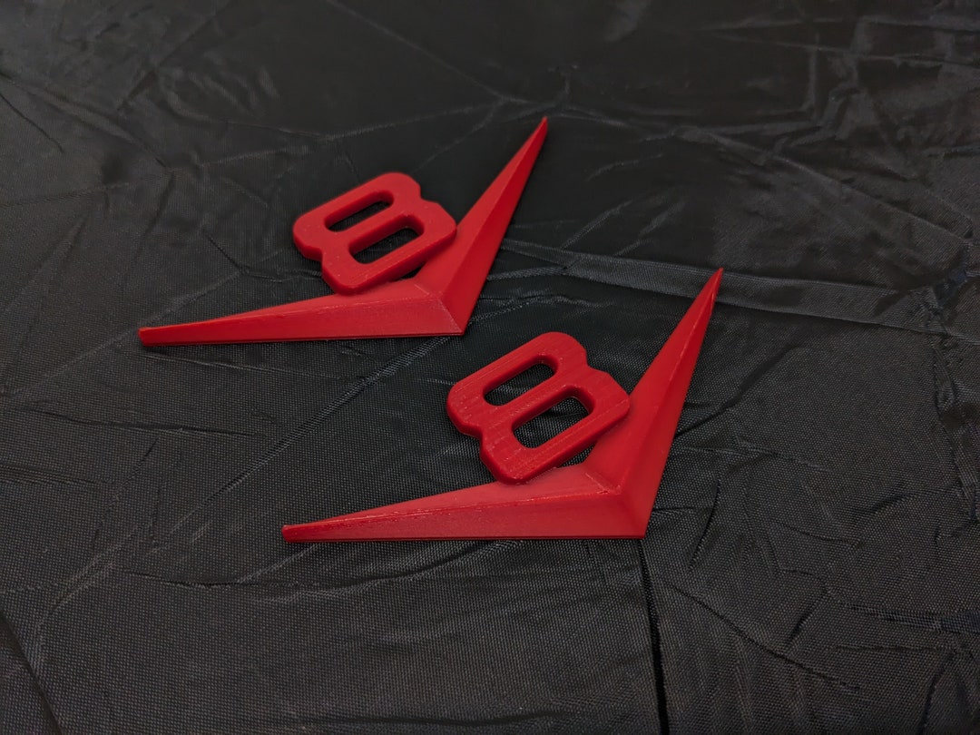 Classic V8 Emblem Hotrod 3D Printed Badge Project Howe - Etsy