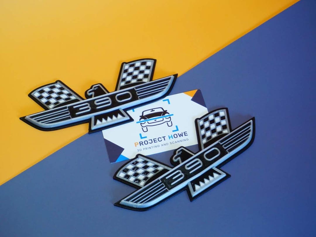 FORD Galaxie - Fairlane - Thunderbird 390 Eagle Fender Emblems Black ...
