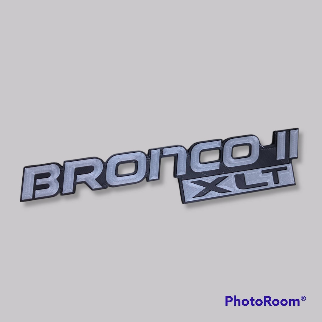 1989-1990 Bronco Ii XLT Emblem Pair Two Color 3D Printed - Etsy