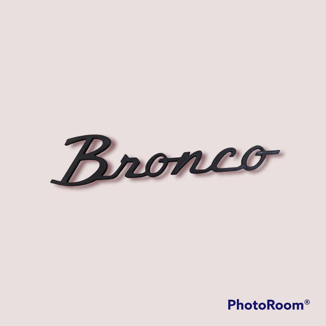 Classic Bronco Emblem - 3D Printed - Project Howe - Etsy