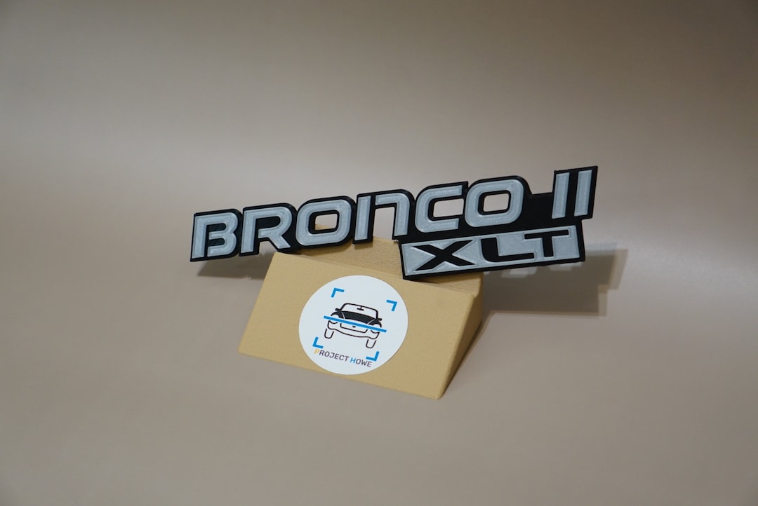 1989-1990 Bronco Ii XLT Emblem Pair - Two Color - 3D Printed - Project ...
