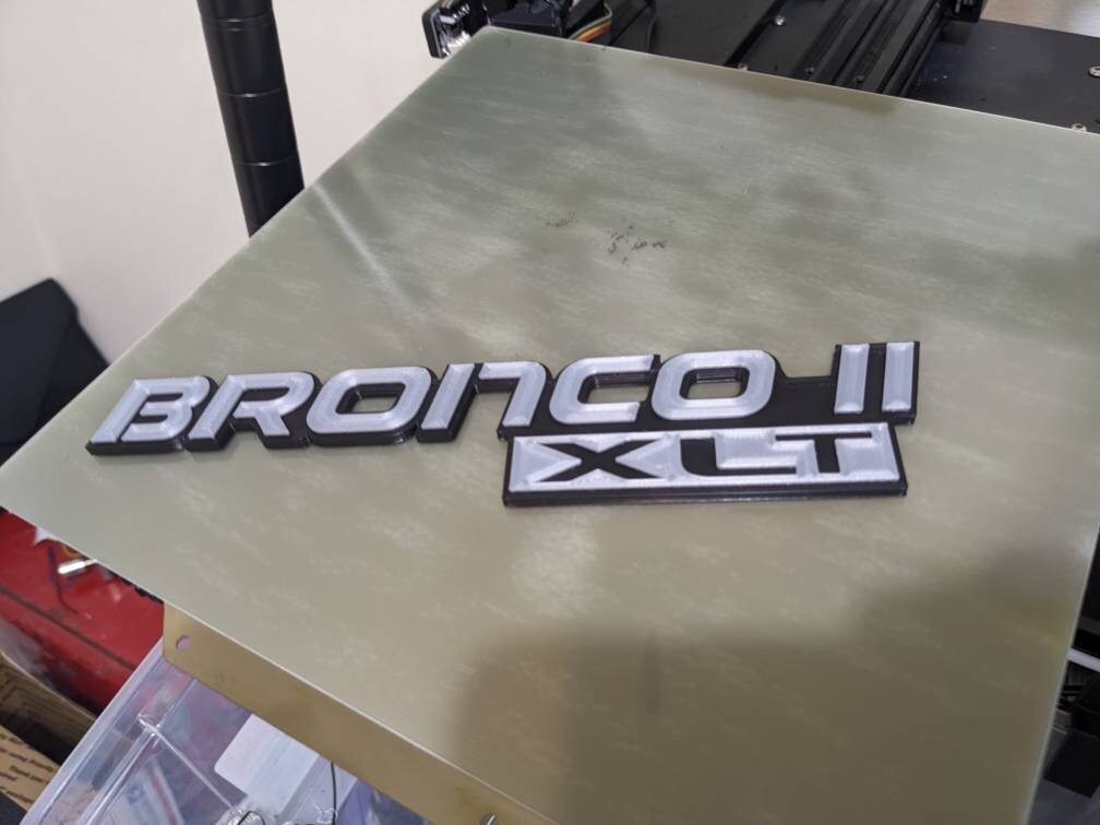 1989-1990 Bronco Ii XLT Emblem Pair Two Color 3D Printed - Etsy