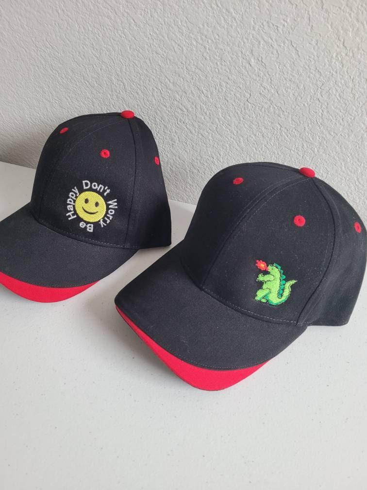 Godzilla Embroidered Hat Baseball Cap 8 Bit Godzilla - Etsy