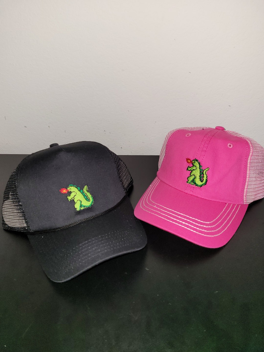 Godzilla Embroidered Hat Baseball Cap 8 Bit Godzilla - Etsy