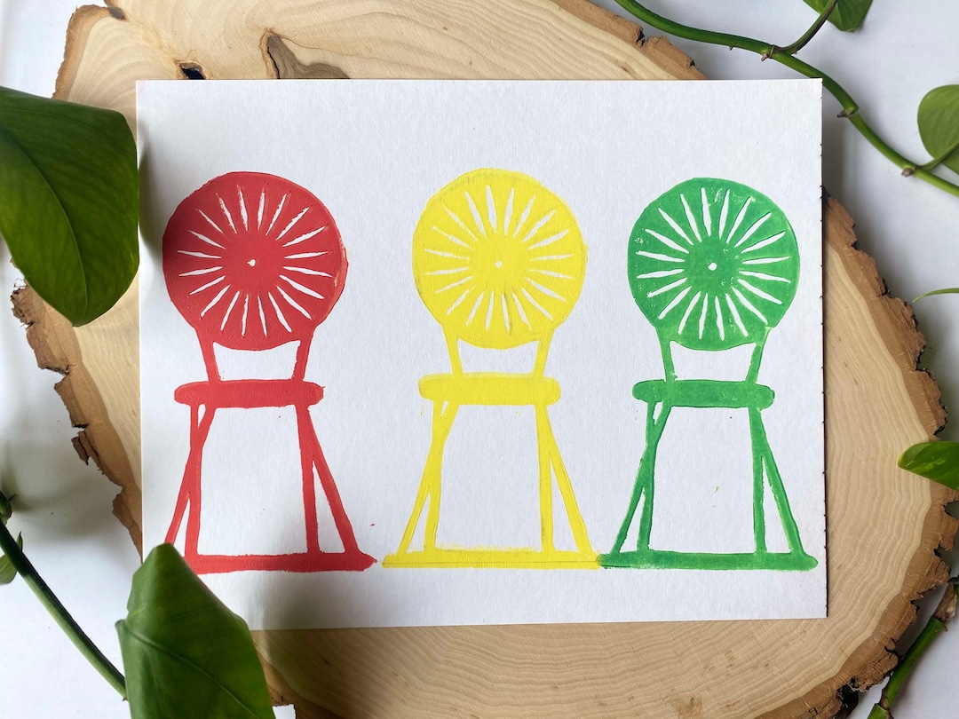 Wisconsin Union Terrace Chairs Handmade Prints - Etsy
