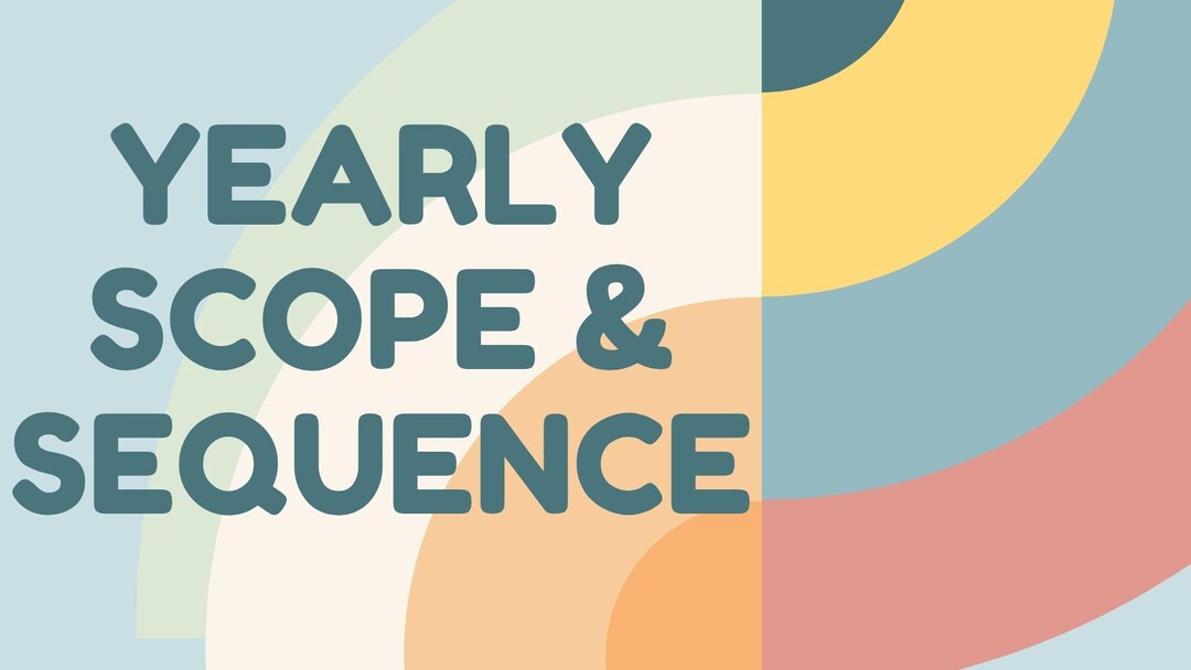 Yearly Curriculum Scope and Sequence - Etsy
