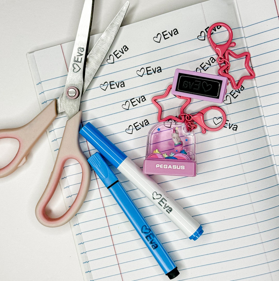 Kids Clothing Labels Stamp and Fabric Ink for Daycare or Camp, Kids ...