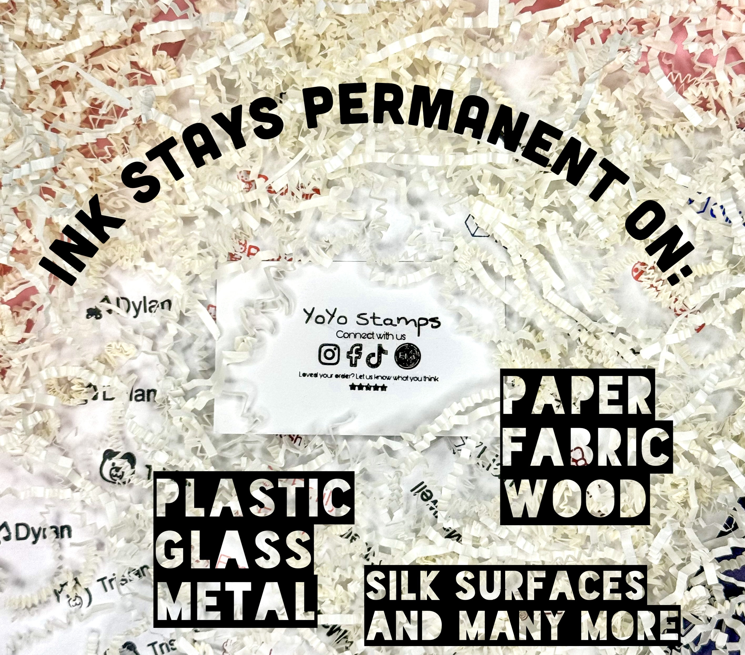 Kids Clothing Labels Stamp and Fabric Ink for Daycare or Camp, Children ...