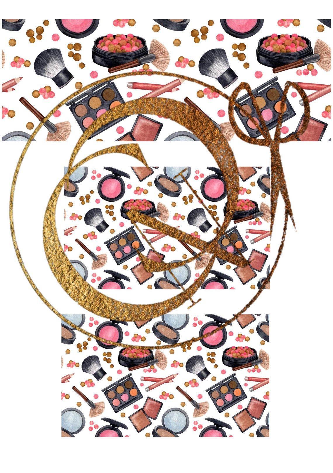 Vanity Table Gift Box Template Canva Frame | Vanity Template Gift Box ...