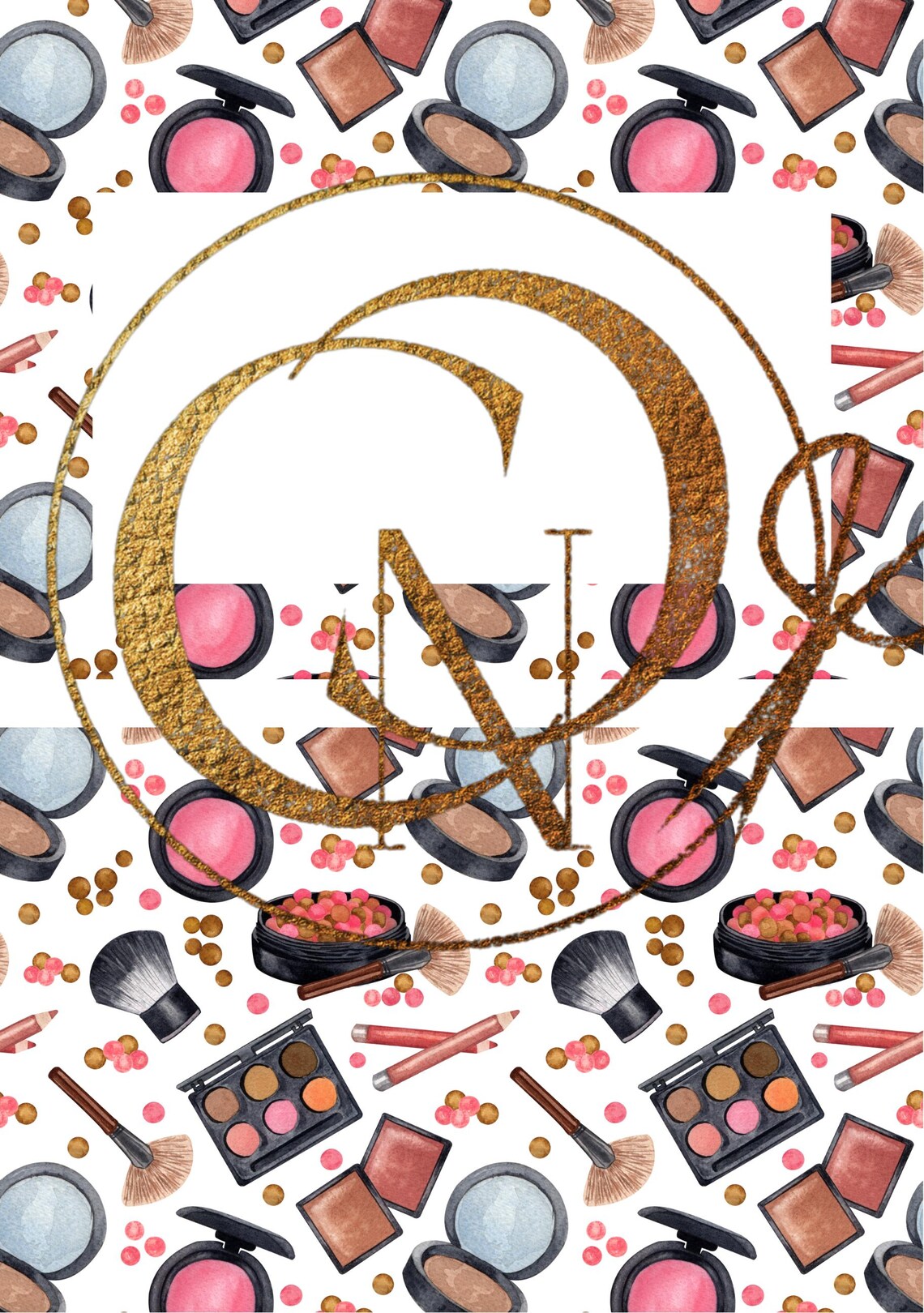 Vanity Table Gift Box Template Canva Frame | Vanity Template Gift Box ...