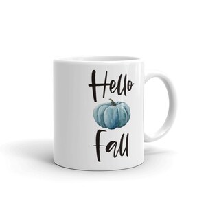 Fall Autumn Coffee Mugs Hello Fall Coffee Mug Cute Fall - Etsy
