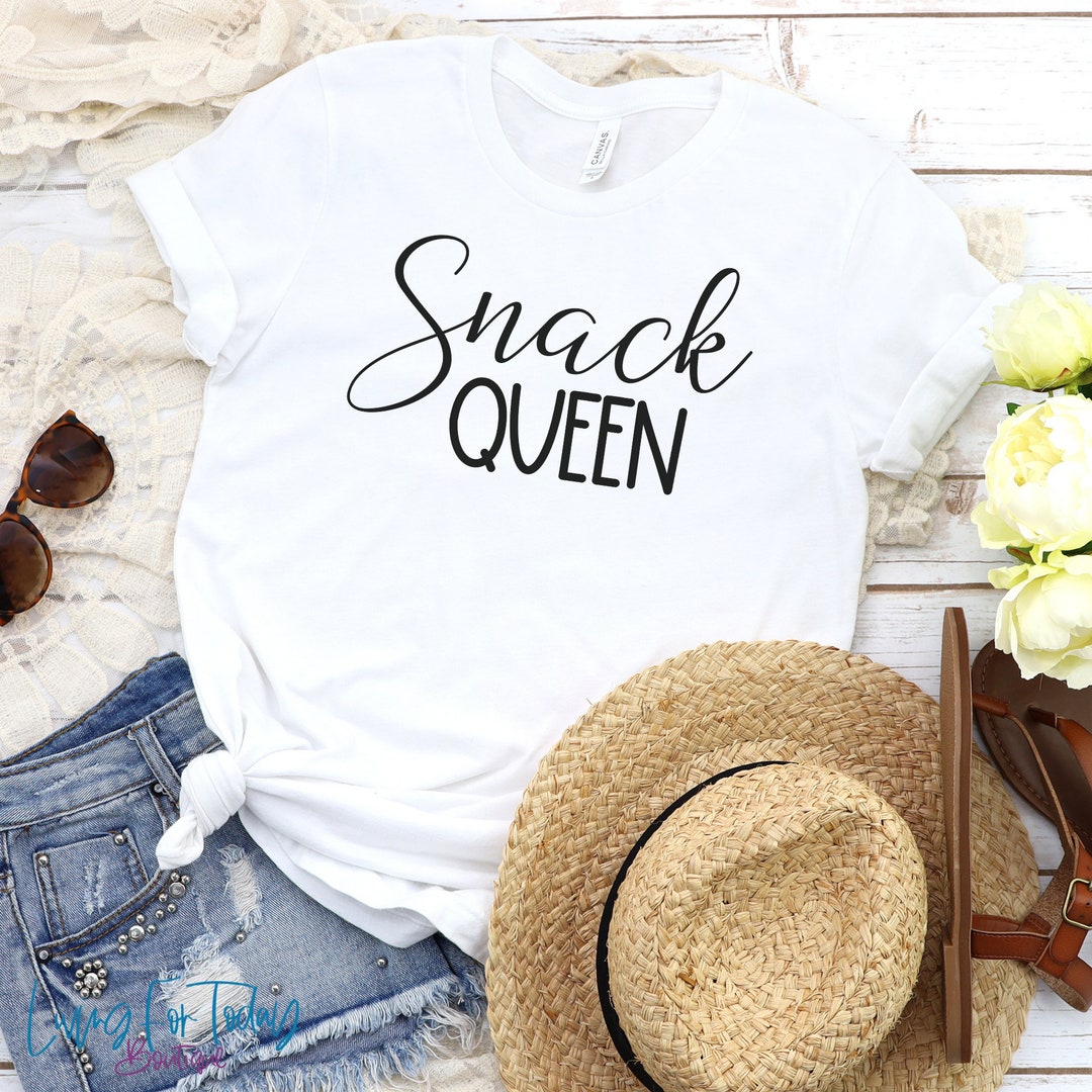 Funny Mom Shirt, Snack Queen Shirt, Mom of Toddler Shirt, Cute Mom Tee ...