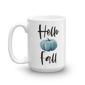 Fall Autumn Coffee Mugs Hello Fall Coffee Mug Cute Fall - Etsy