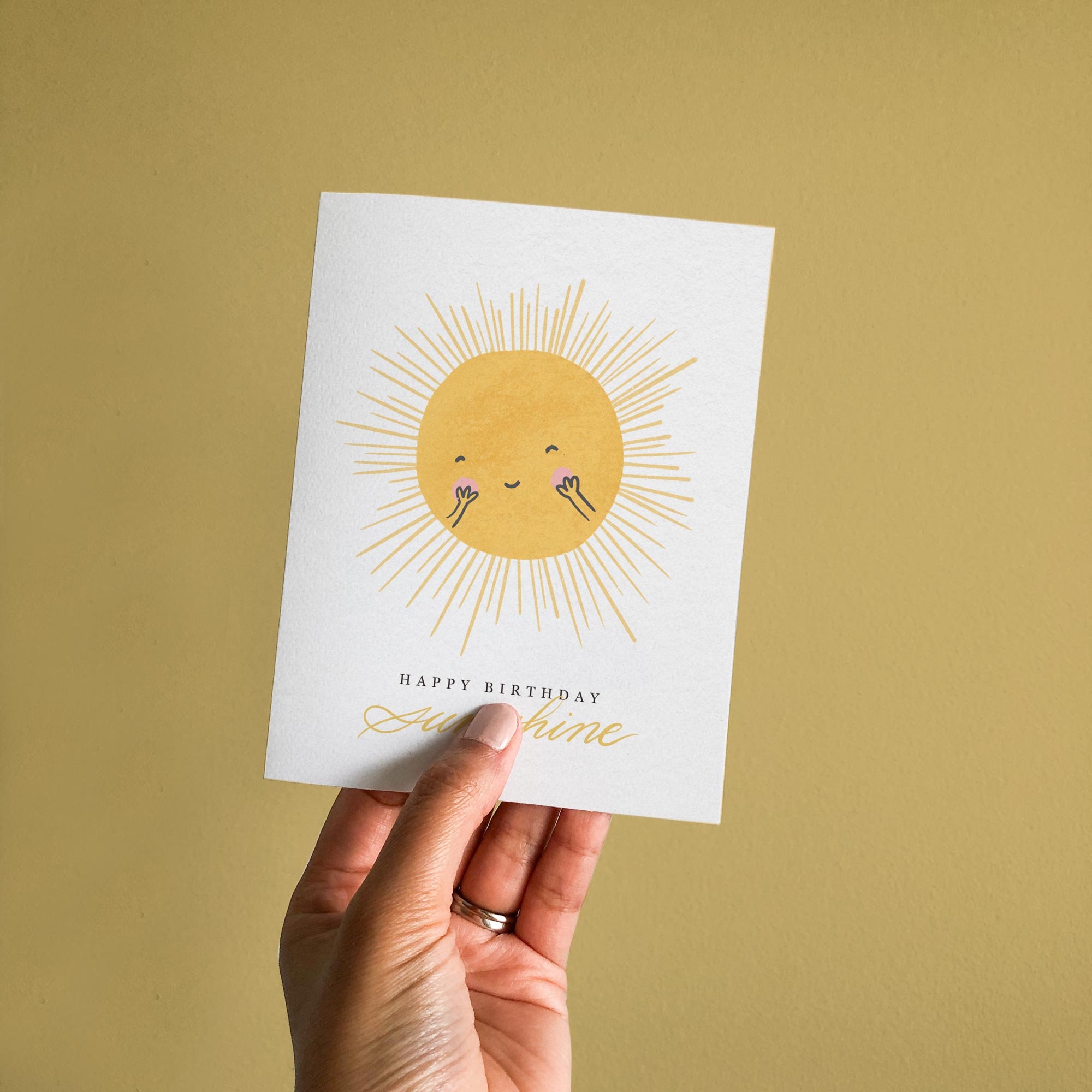 Happy Birthday Sunshine Greeting Card | Cute Birthday Card | Happy Sun ...