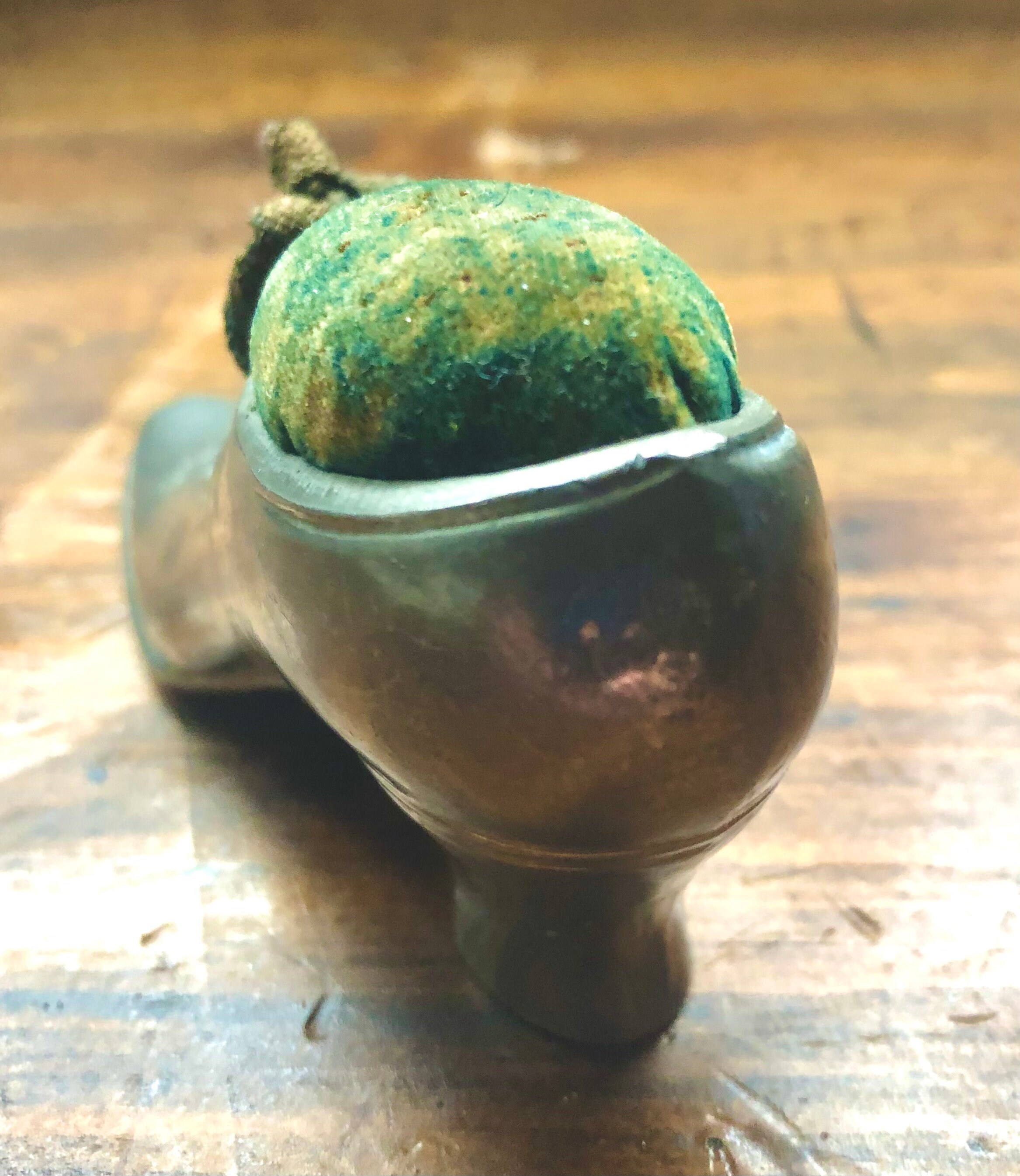 Vintage Victorian Miniature Boot Shoe Pin Cushion Victorian Silver ...