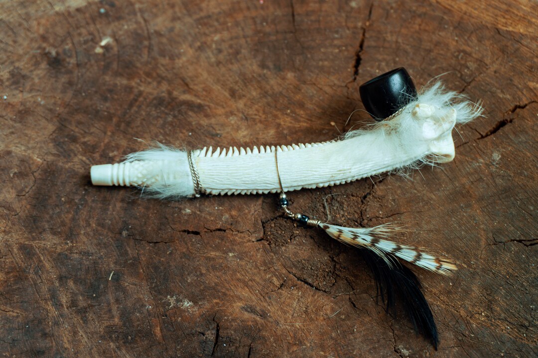 Jungle Fish Bone Shamanic Pipe - Etsy