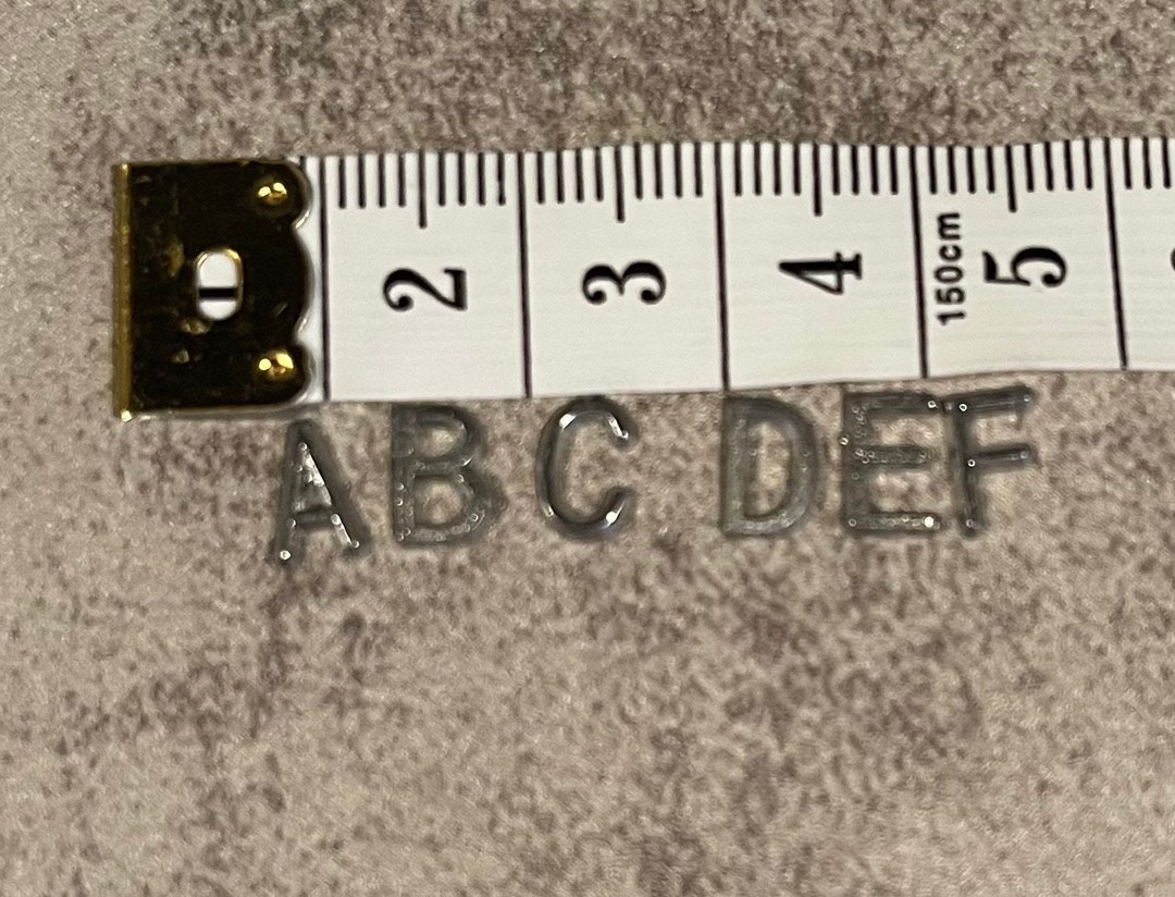 Lead Letter 1 of Each Letter A-Z , DIY Xray Markers, for Small Business ...