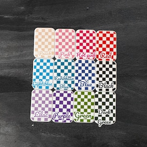 Checkered Two Tone Mint and Mauve Xray Markers- 16 Different Colors ...