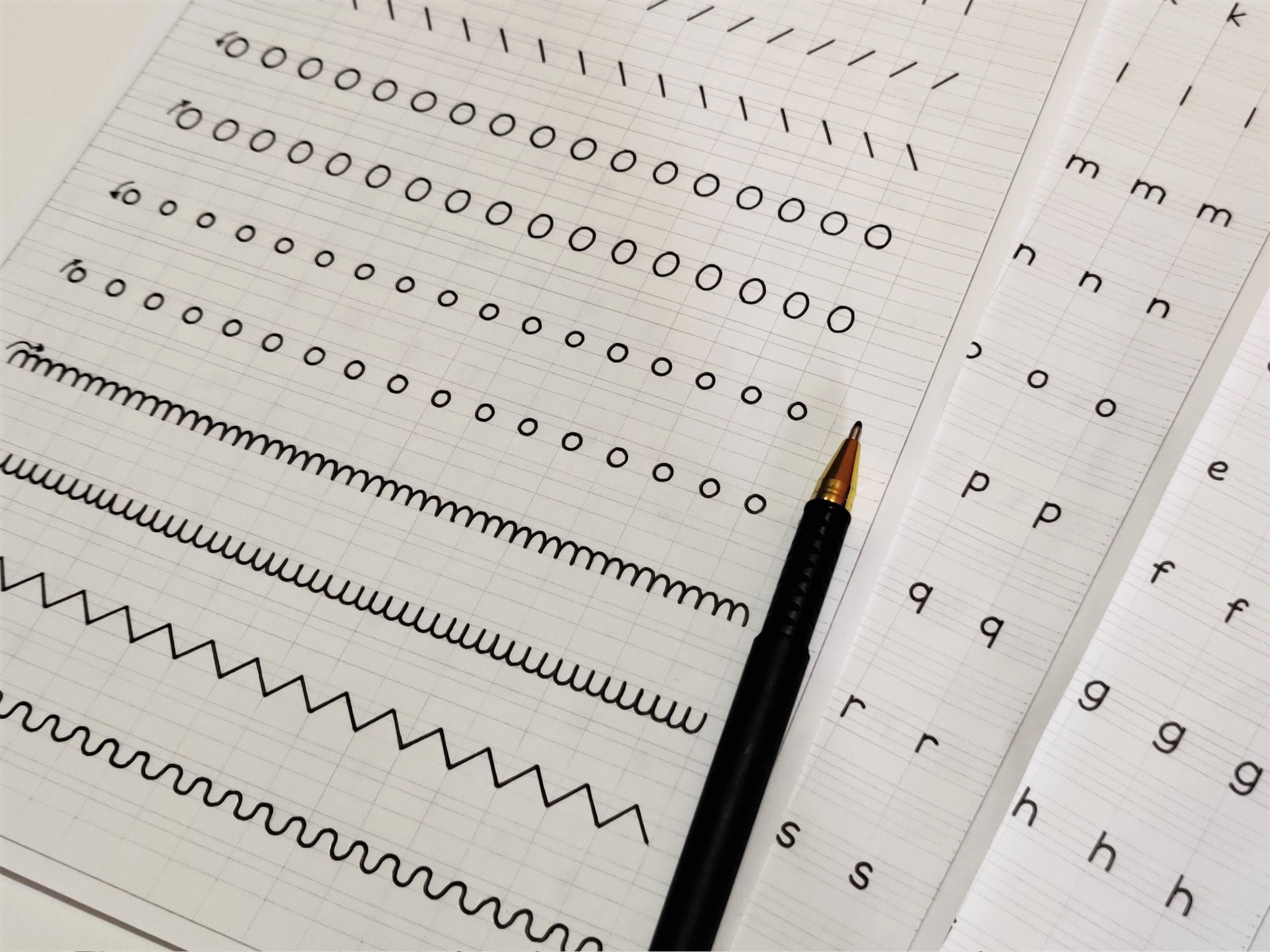 Printable Print Handwriting Worksheetsa4-12pages Uppercase, Lowercase ...