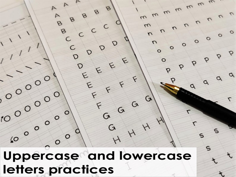 Printable Print Handwriting Worksheets(a4-12pages)| Uppercase ...