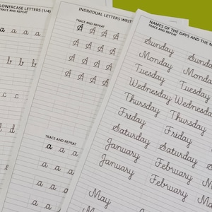 Printable Straight Cursive Handwriting Worksheet Handwriting Worksheets ...