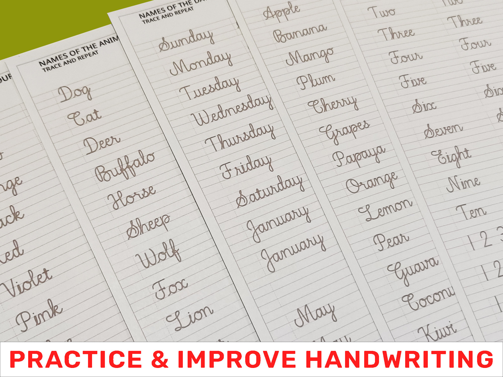 Printable Straight Cursive Handwriting Worksheet | Handwriting ...
