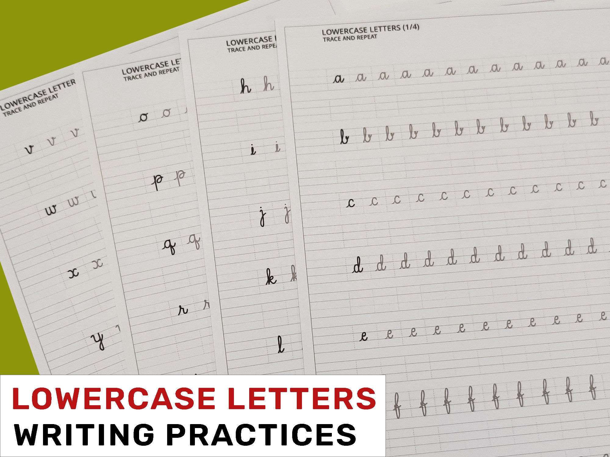 Printable Straight Cursive handwriting worksheet Handwriting - Etsy ...