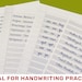 Buy Printable Partial Graph Paper Templates for Handwriting Practices 8 ...