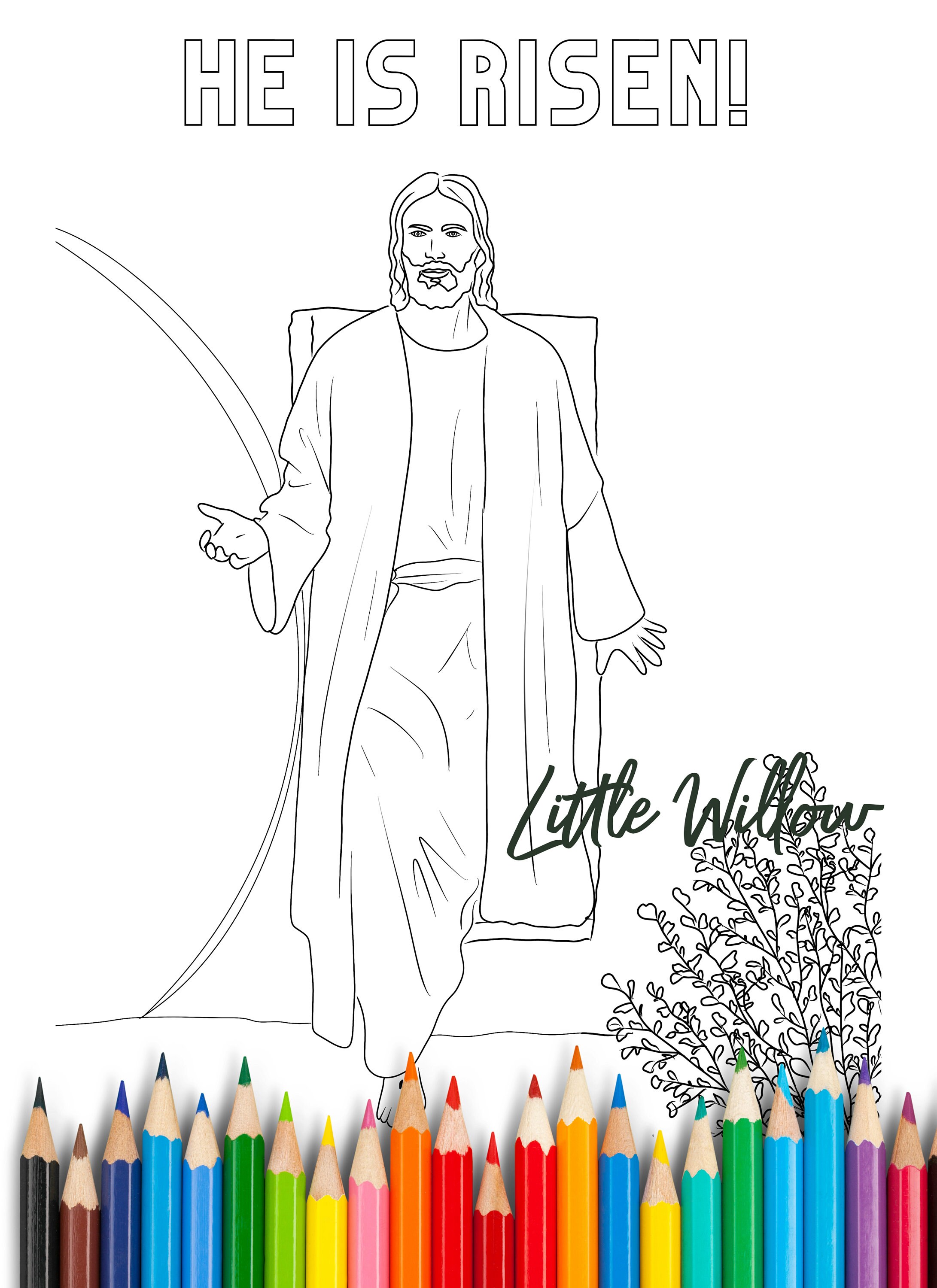 Christ Collection- COLORING BUNDLE Christian Coloring Pages for Kids ...