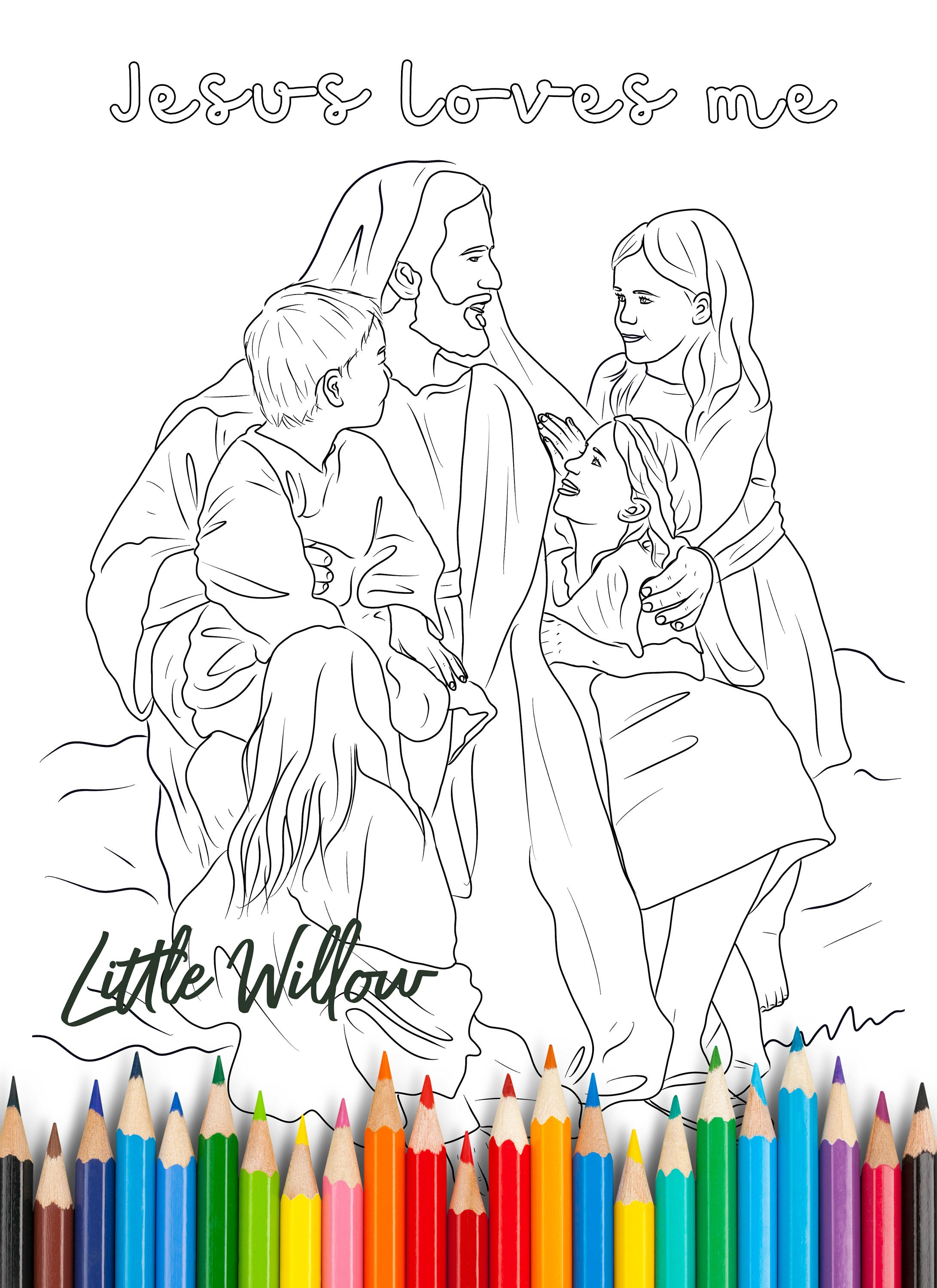Christ Collection COLORING BUNDLE Christian Coloring Pages for Kids ...