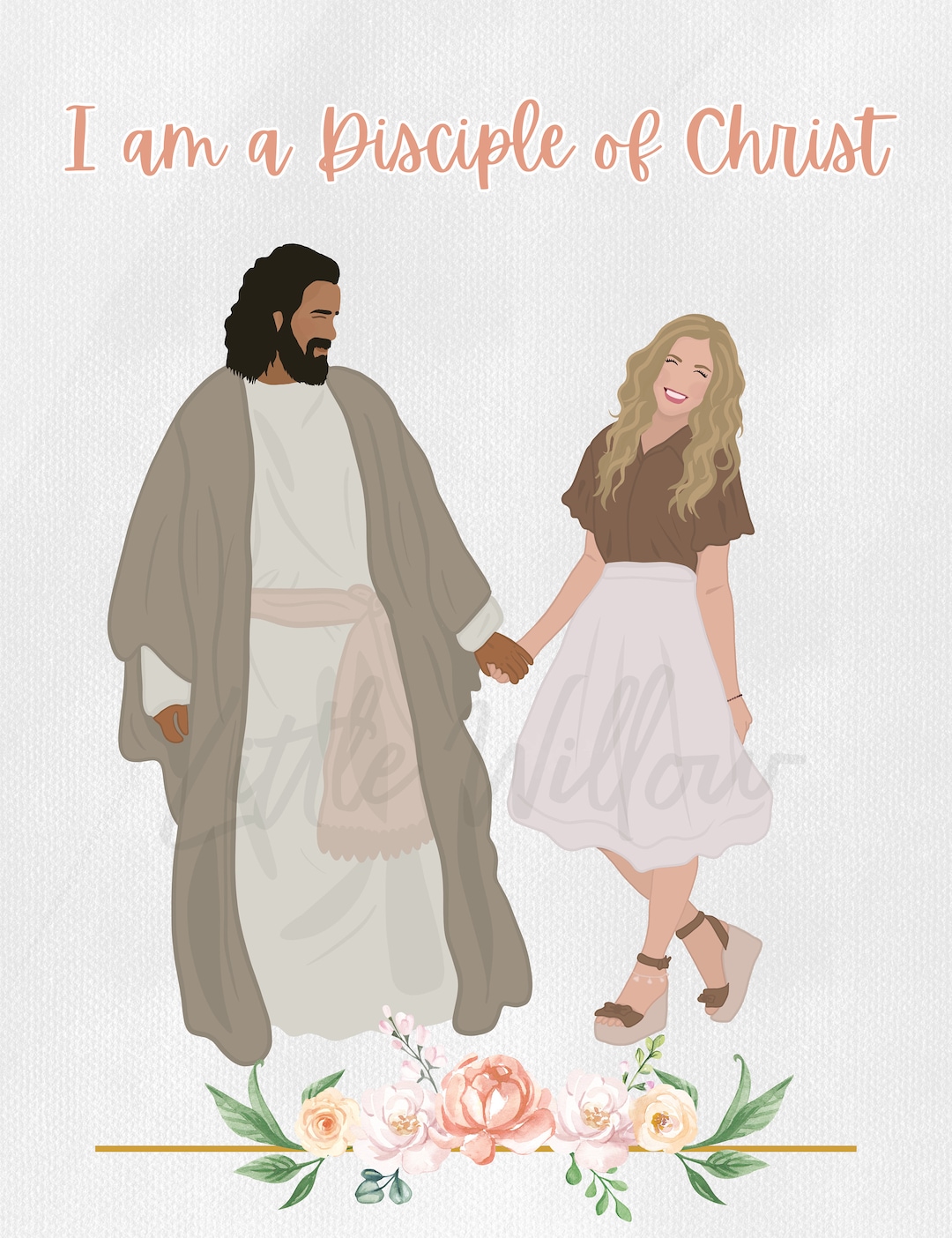 Christ Collection- " Disciple of Christ" Minimalistic Art Jesus With a ...