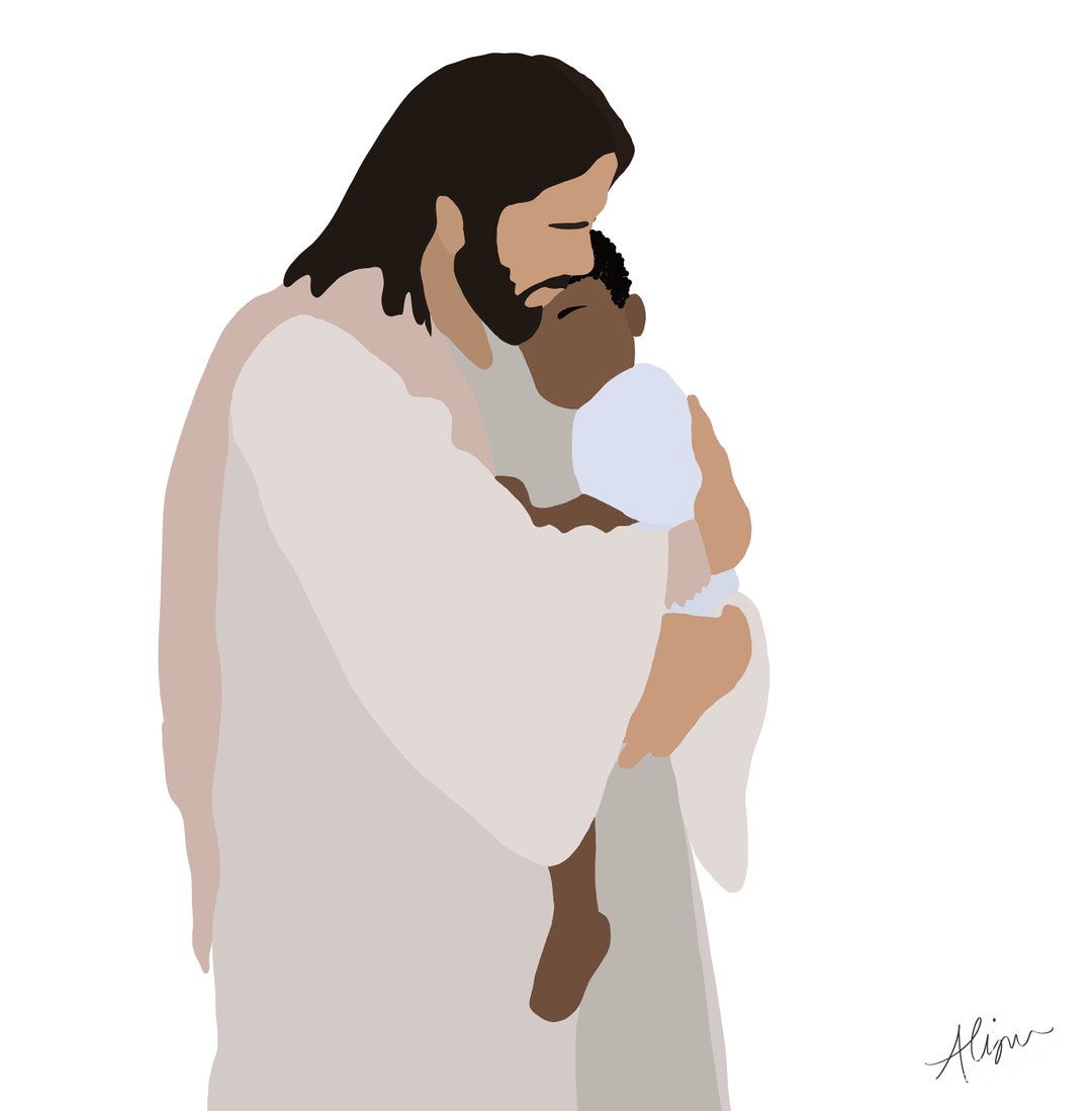 Christ Collection All Through the Night Minimalistic Drawing of Jesus ...