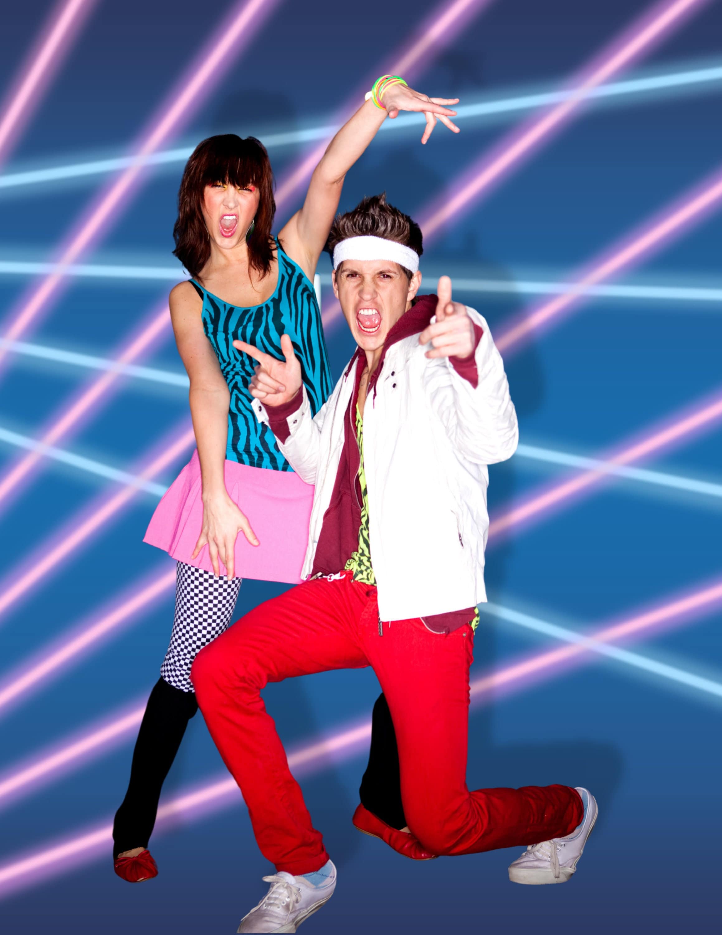 80s Retro Laser Beams Digital Backdrop, 8.5x11 Perfect for Adding a Fun ...