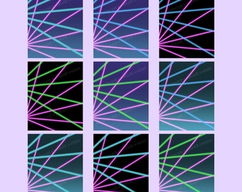 80s Retro Portrait Laser Beams Digital Photo Booth, 960px X 1280px ...