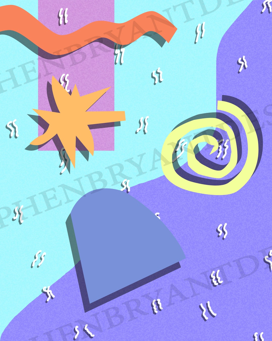 1980s Retro "saved by the Bell" Themed Digital Background - 8"x10 ...